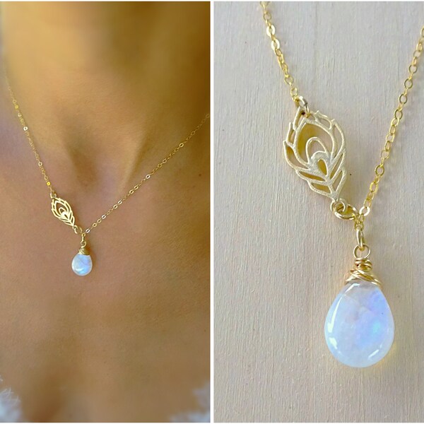 Moonstone Necklace - Etsy