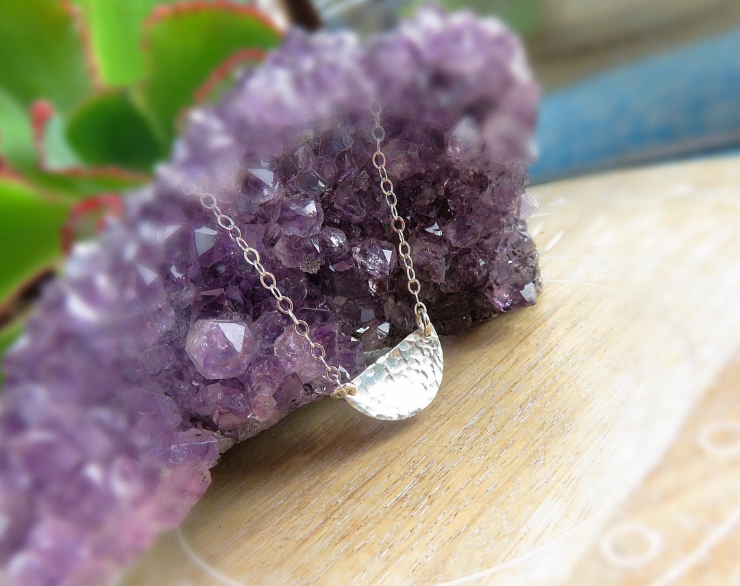 Half Moon Necklace, Half Moon Charm, Layering Necklaces for Women ...