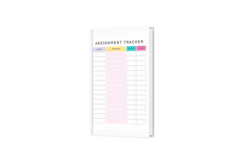 Assignment Tracker Spreadsheet, Google Sheets Template, Homework ...