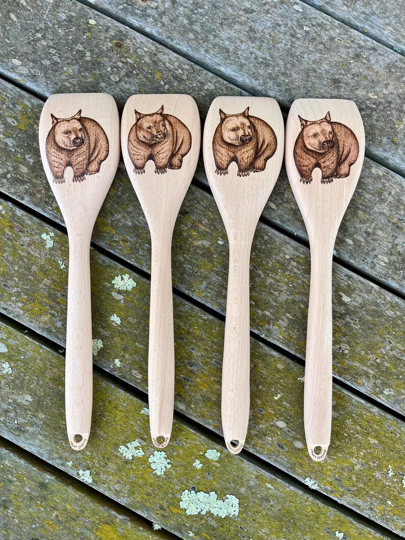 Handburned Native Australian Animal Spoons - Etsy Australia