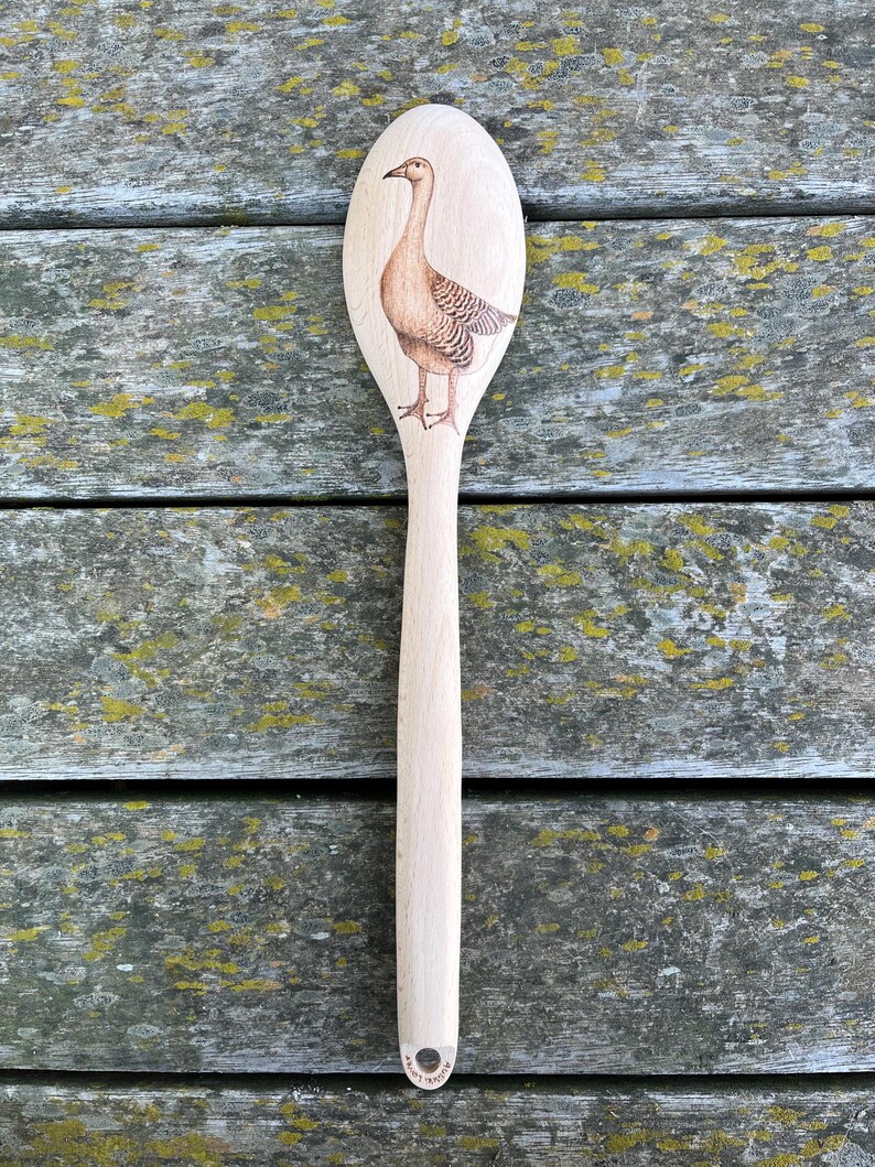 Handburned Farm Animal Spoons - Etsy