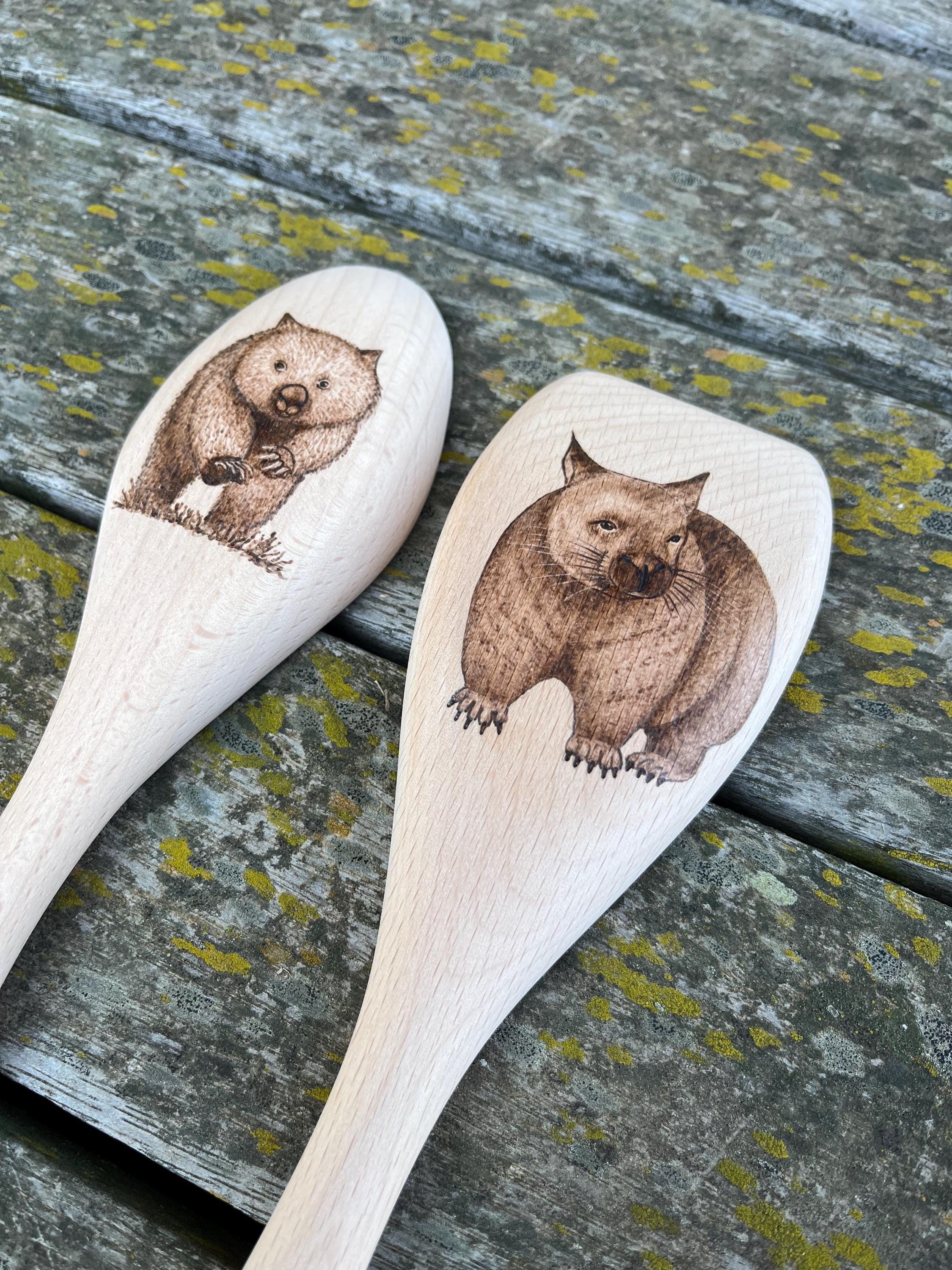 Handburned Native Australian Animal Spoons - Etsy Australia