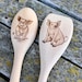 Handburned Farm Animal Spoons - Etsy