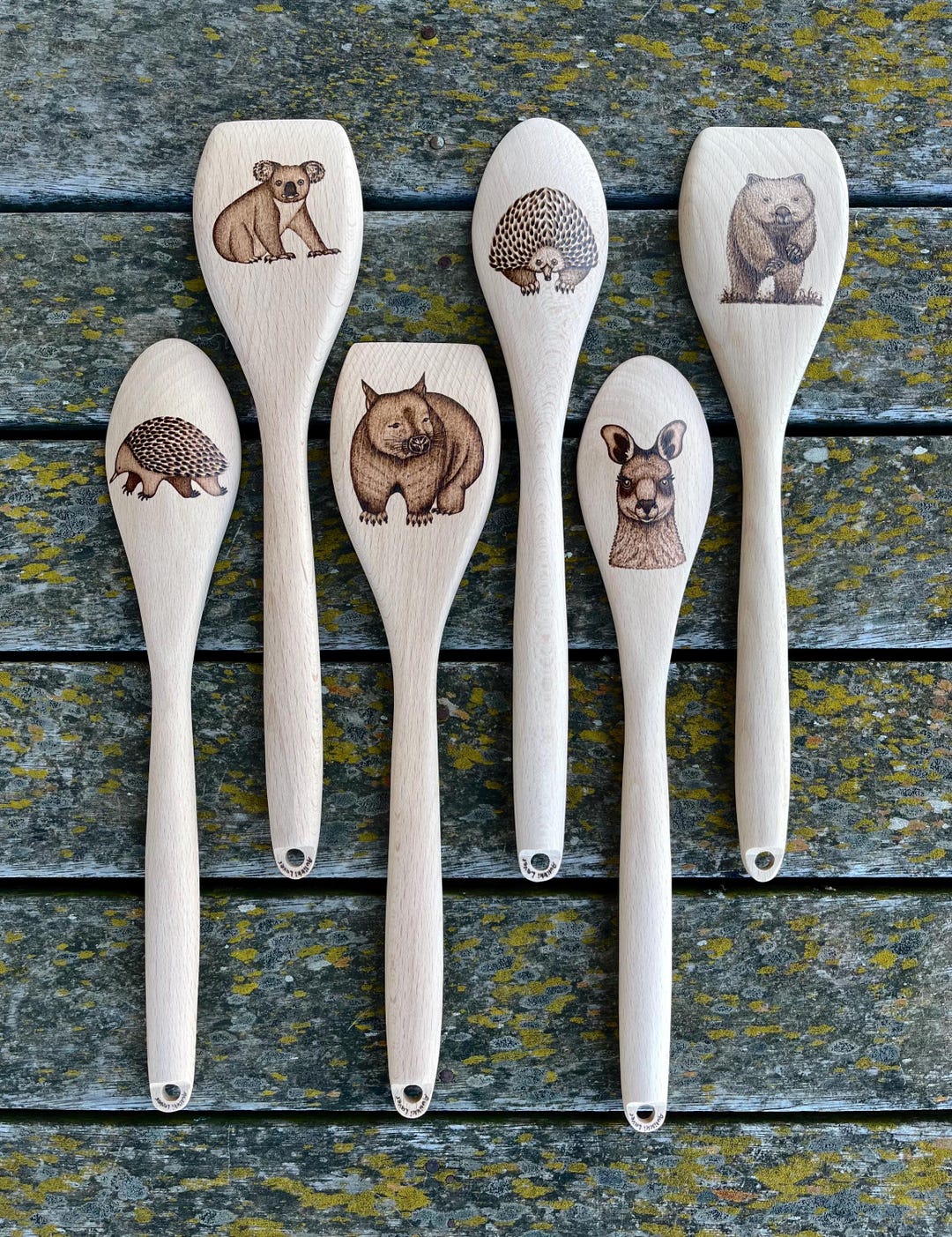 Handburned Native Australian Animal Spoons - Etsy Australia
