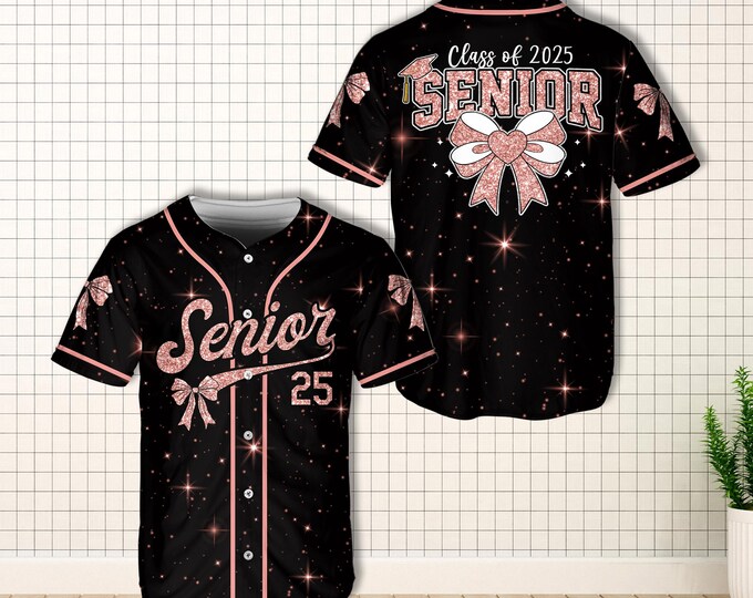Senior 2025 Baseball Jersey, Custom Name Baseball Jersey, Personalized ...