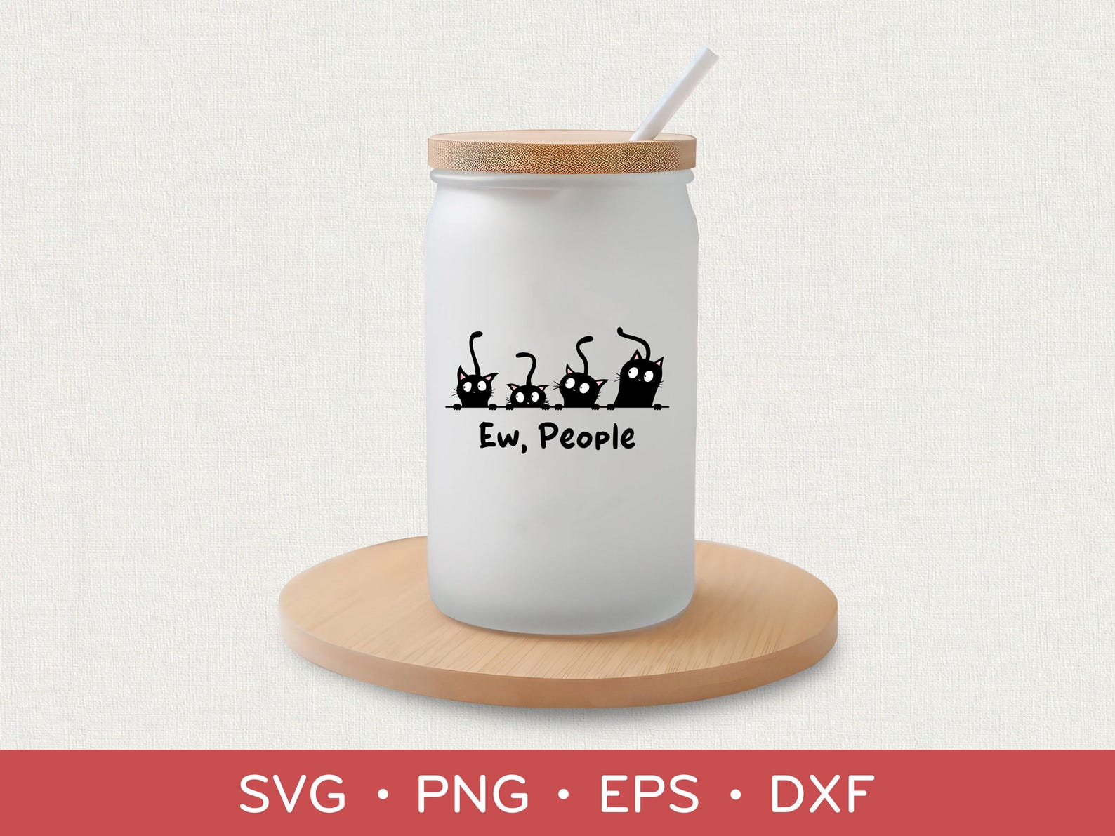 Ew People Cat SVG, Cute Cat Svg, Black Cat, Cat Silhouette SVG, Funny ...