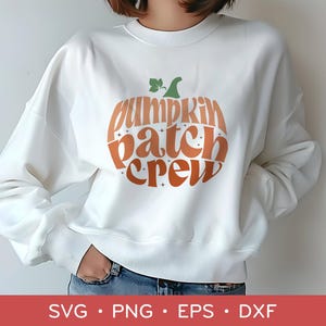 Pumpkin Patch Crew Svg, Pumpkin Season Png, Cute Halloween Png, Retro ...