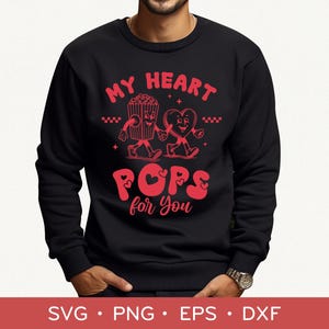 My Heart Pops for You SVG, Funny Valentine's Day Svg, Valentines Day ...