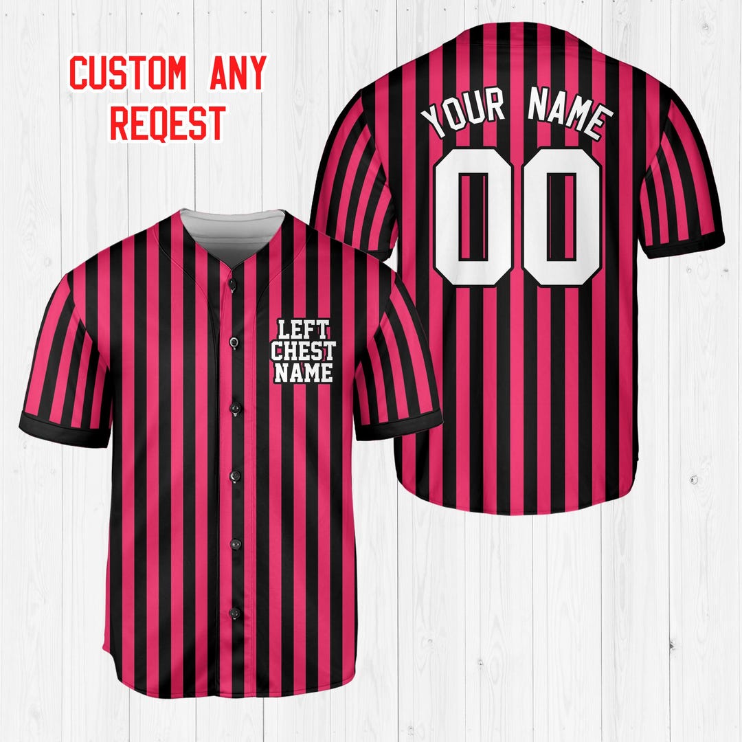 Personalized Name Number Referee Baseball Jersey, Custom Color ...