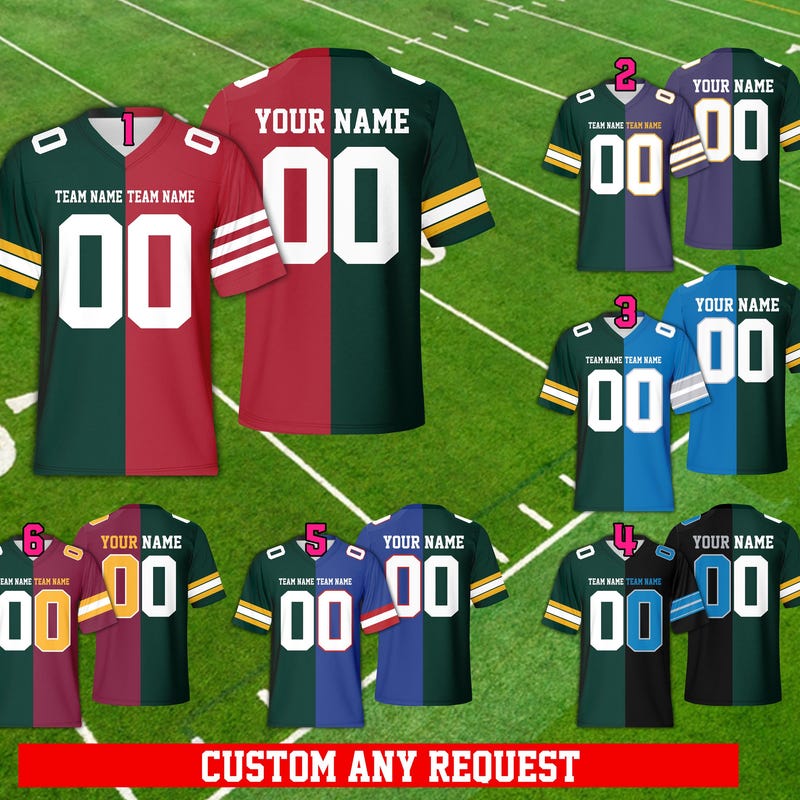 Split Nfl Teams - Etsy
