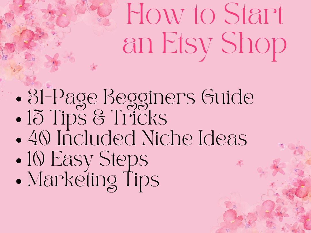 How to Start an Etsy Shop, Selling on Etsy, Etsy Seller, Niche Ideas ...
