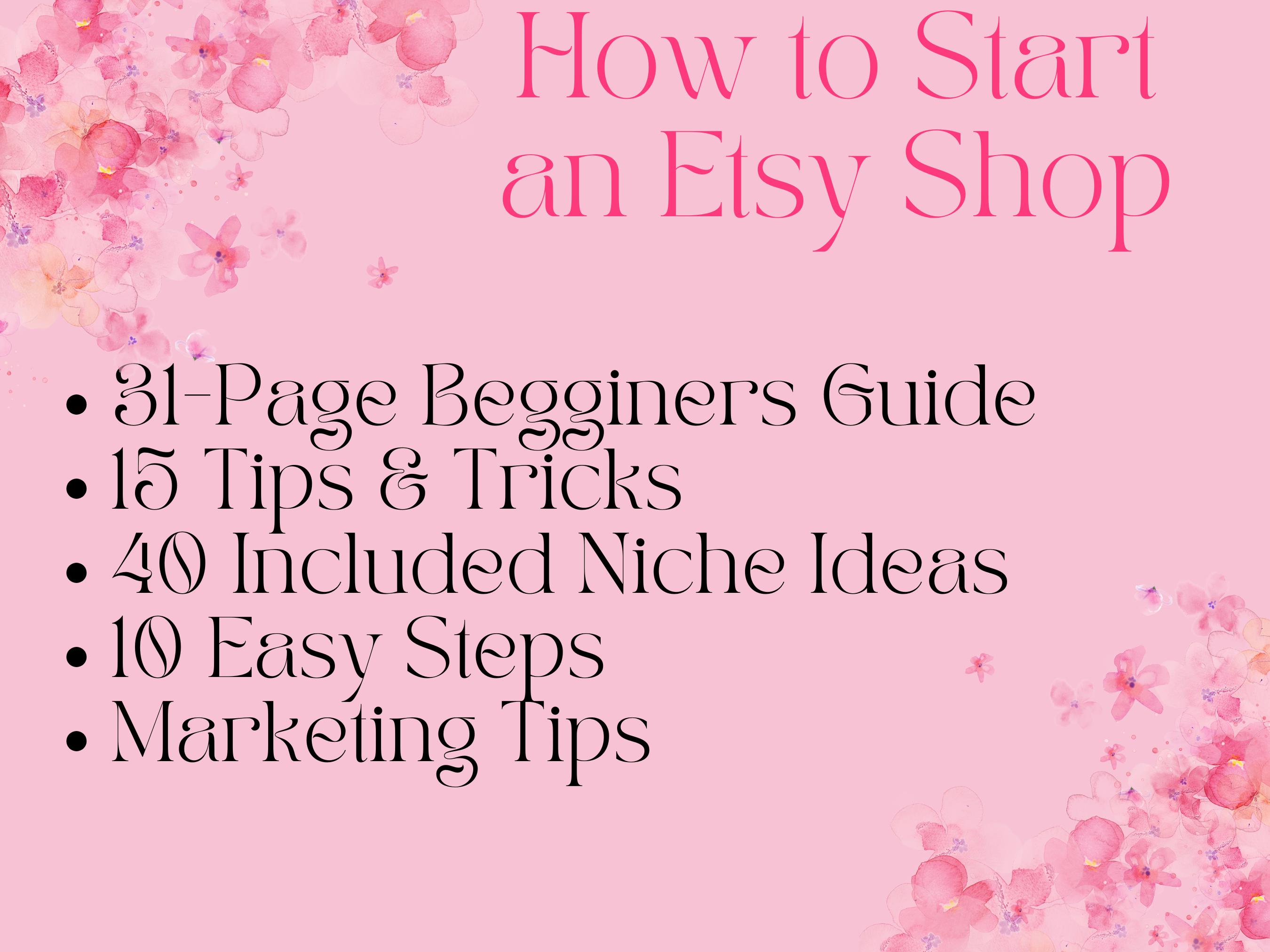 How to Start an Etsy Shop, Selling on Etsy, Etsy Seller, Niche Ideas ...