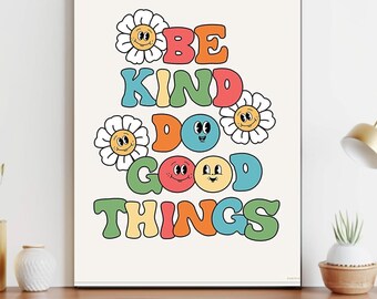 Digital Art Print - Be Kind to Yourself - Etsy
