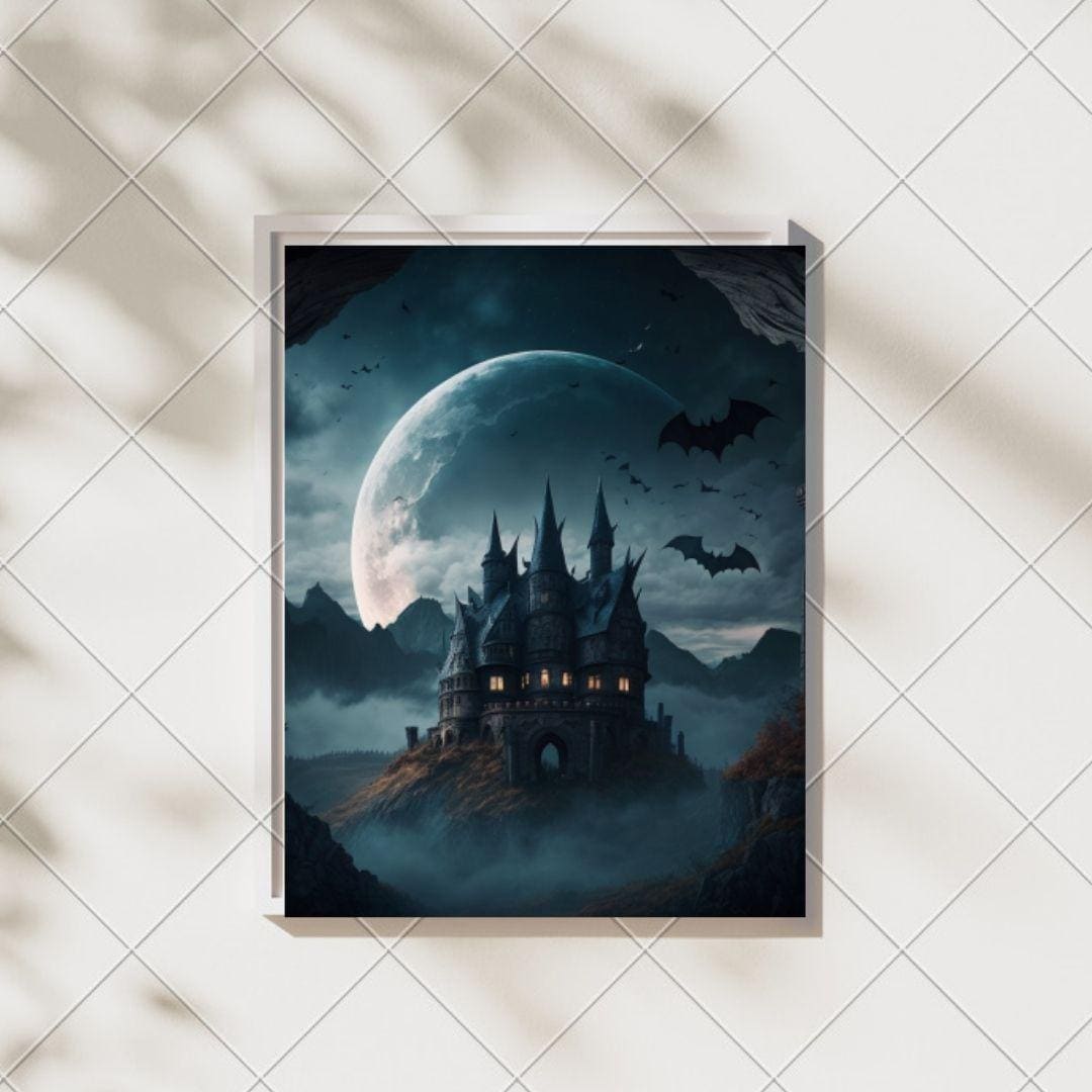 Demon Poster, Horror Art, Occult Prints, Creepy Poster, Creepy Art ...