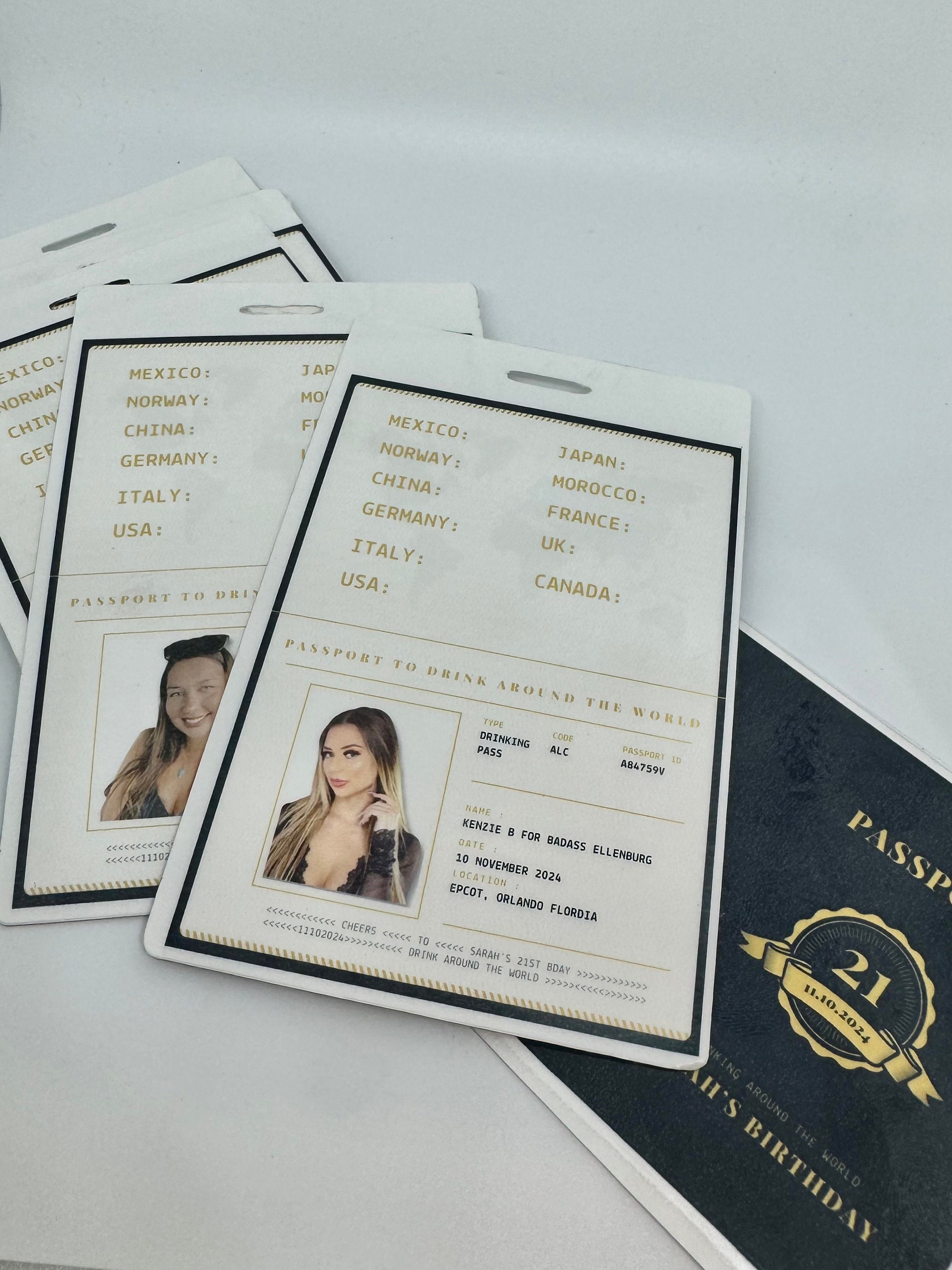 Personalized Drinking Around the World Passport Punch Card - Etsy