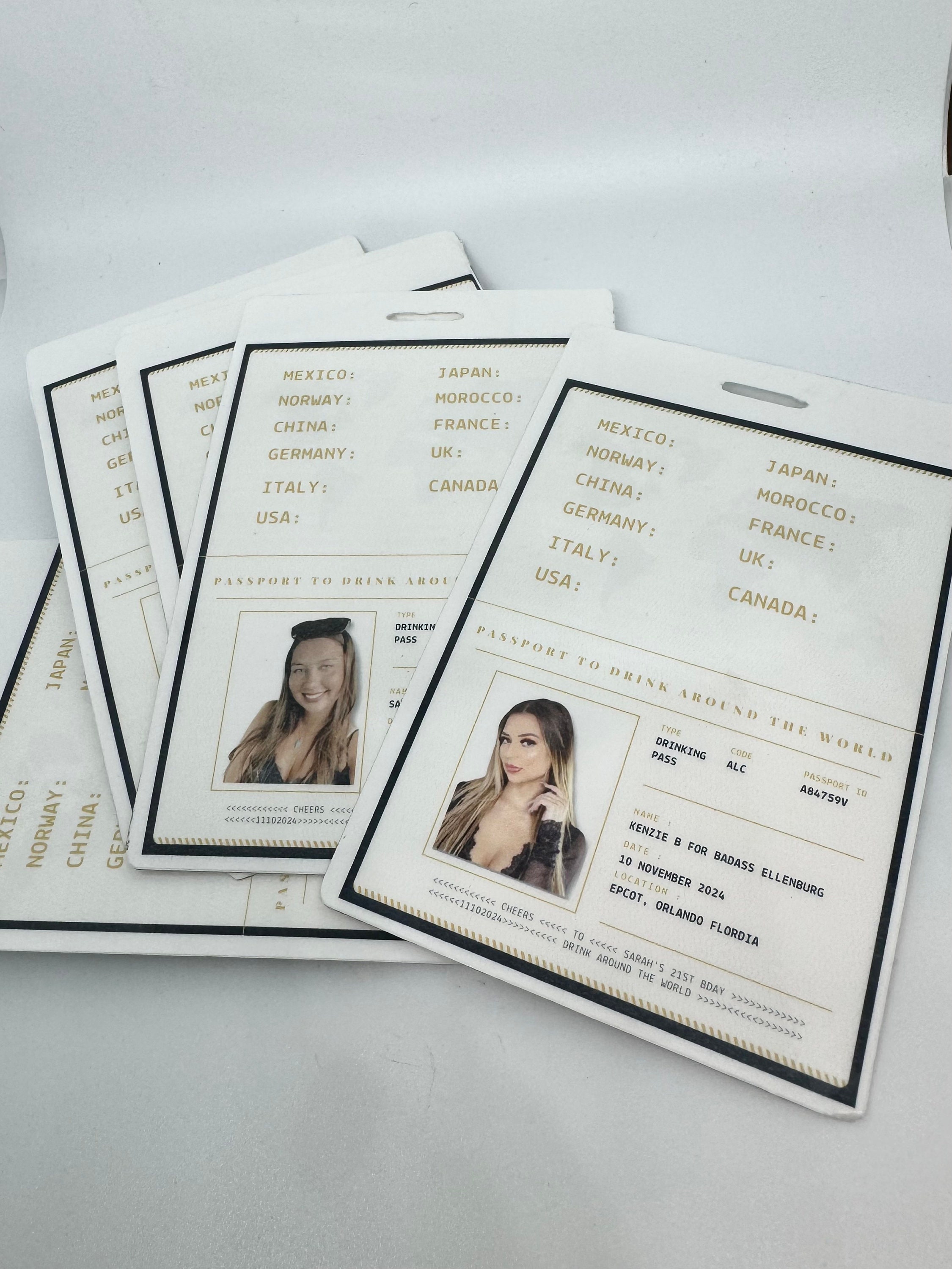Personalized Drinking Around the World Passport Punch Card - Etsy