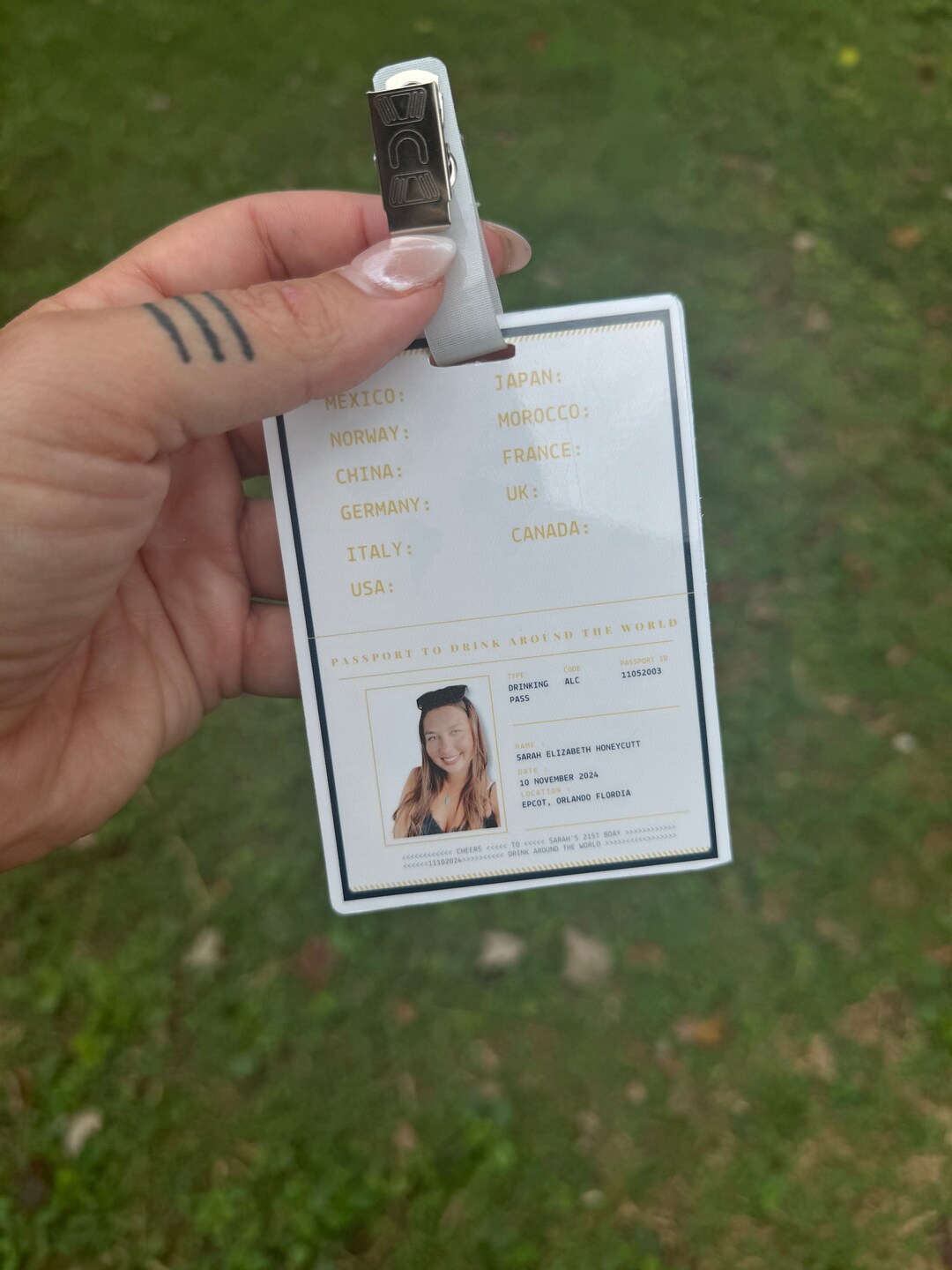Personalized Drinking Around the World Passport Punch Card - Etsy