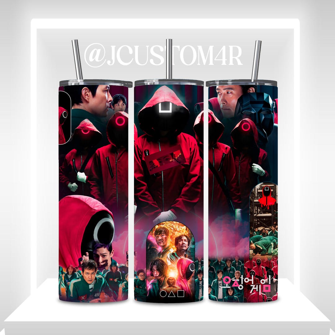 Squid Game Tumbler Wrap , Envoltura De Vaso El Juego Del Calamar ...