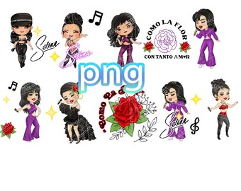 Selena Quintanilla PNG for UV Stickers Personaliza Diseño Selena Como ...