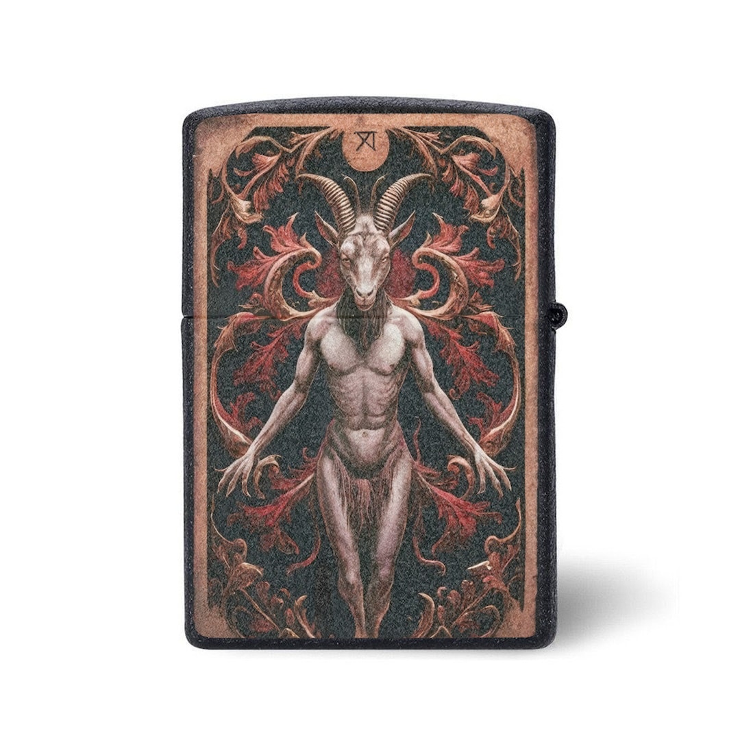 Unique Devil Tarot Card Zippo Lighter Case – Intriguing Satanic Art ...