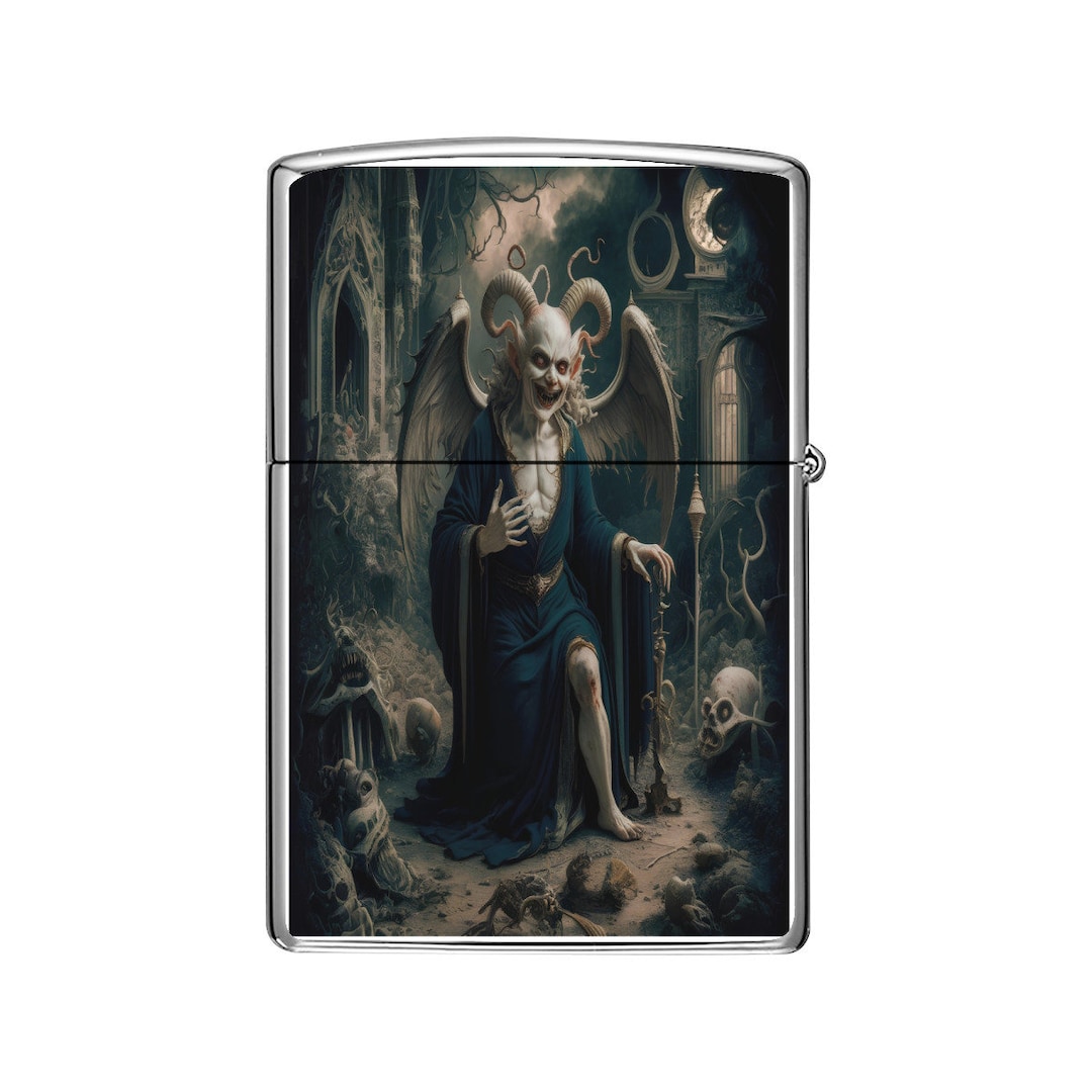 Satan Demon King Lighter Case, Bold Artistic Design for Lighter ...