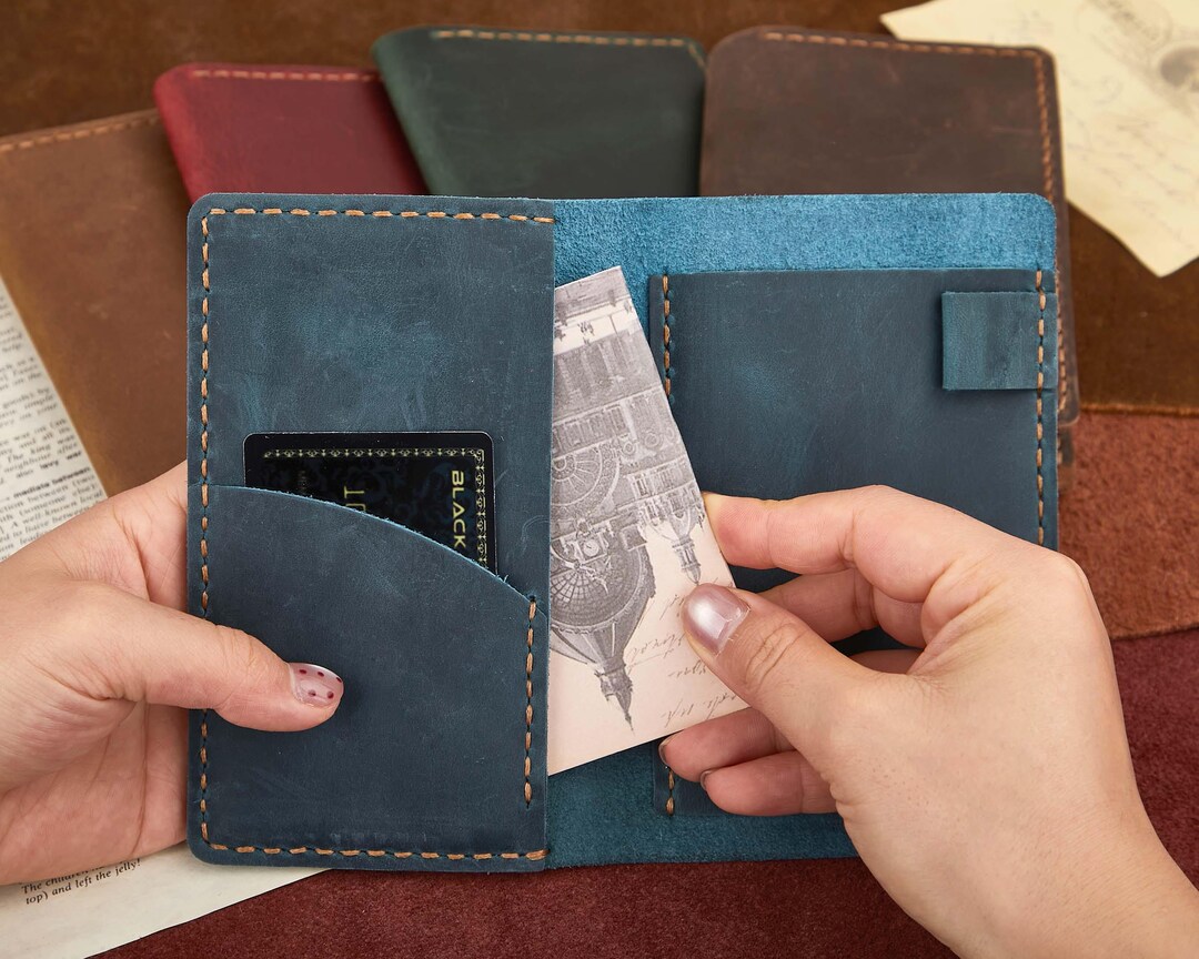 Handmade Top Bound Notebook Cover, Persoanlized Mini Pocket Notepad ...