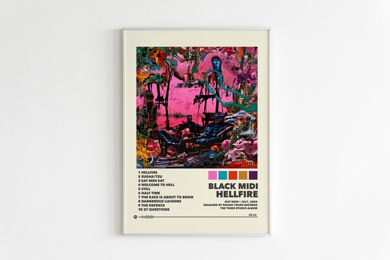 Black Midi Posters / Hellfire Poster / Black Midi, Hellfire, Album Cover Poster / Poster Print ...