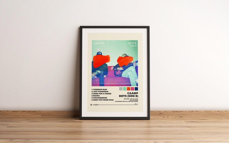 Caamp Posters, Boys side B Poster, Caamp, Boys side B Album Cover ...