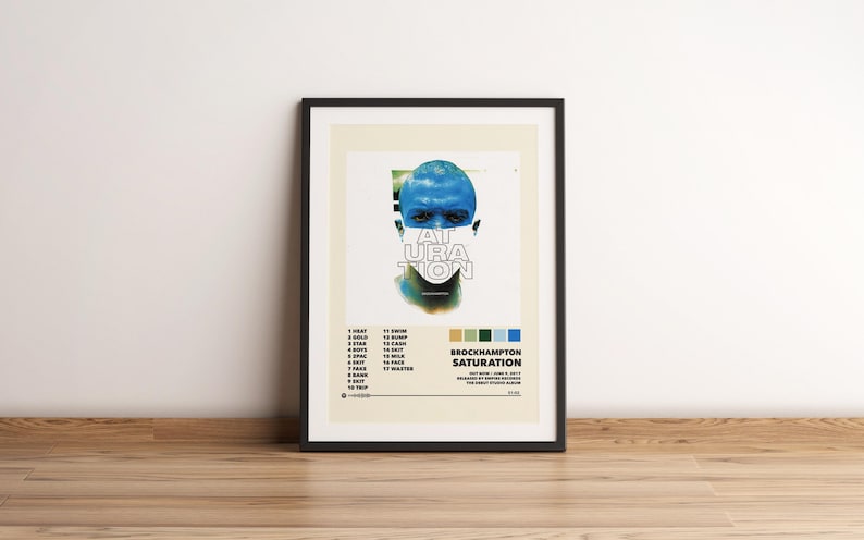 Brockhampton Posters / Saturation Poster, Tracklist Album Cover Poster ...