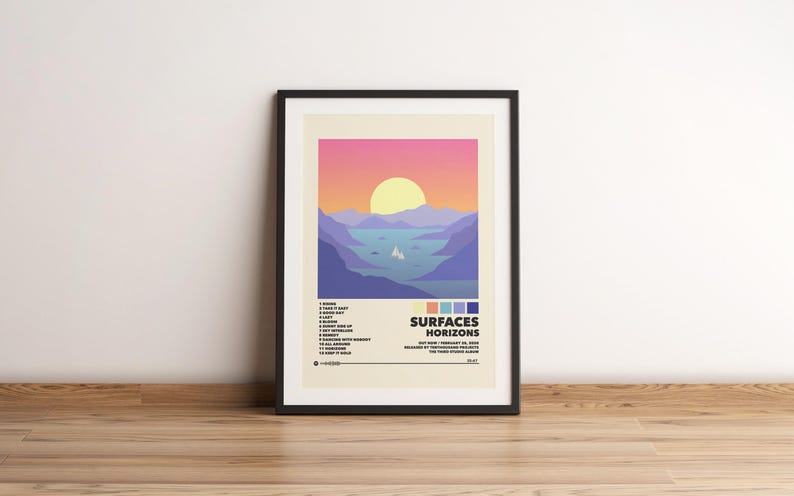 Surfaces Posters / Horizons Poster / Album Cover Poster / Poster Print ...