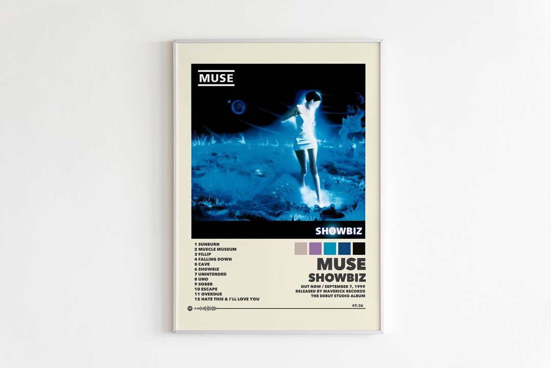 Muse Posters / Showbiz Poster / Muse, Album Cover Poster, Poster Print ...