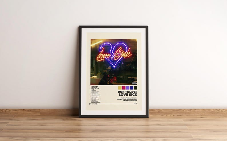 Don Toliver Posters / Love Sick Poster, Tracklist Album Cover Poster ...