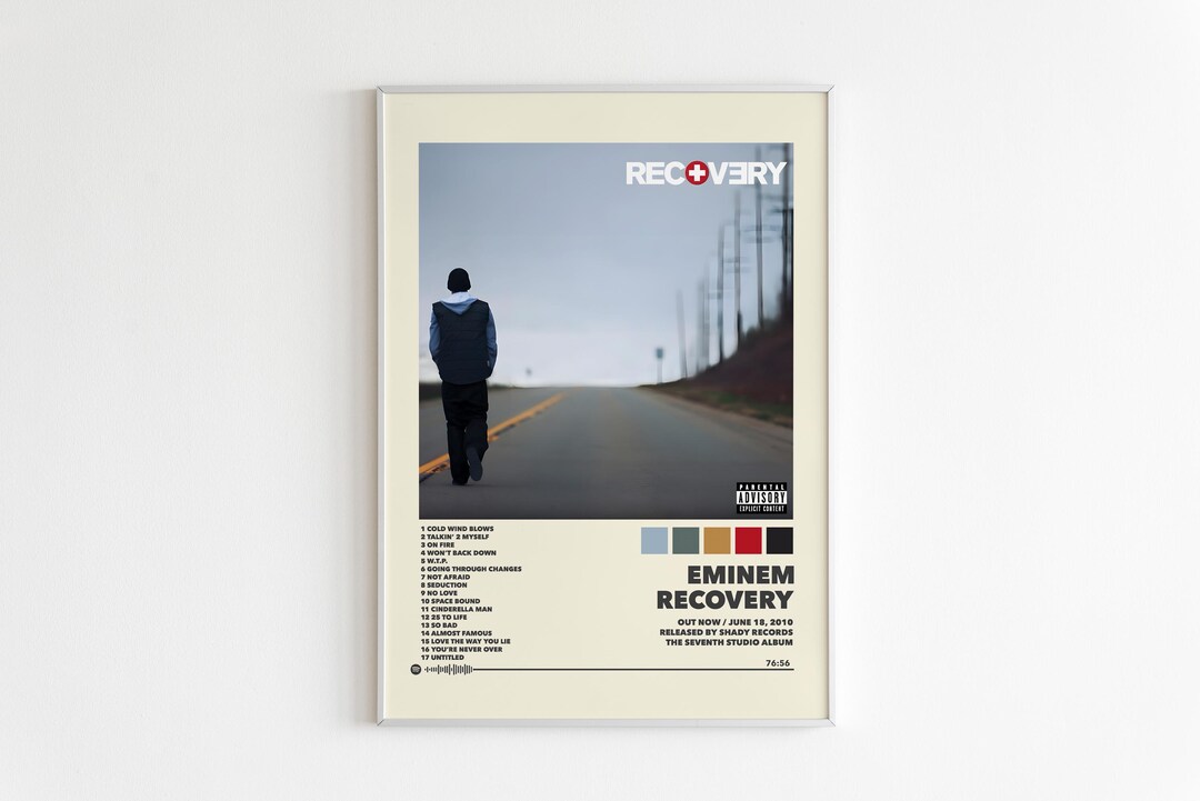 Eminem Posters / Recovery Poster, Album Cover Poster Poster Print Wall ...