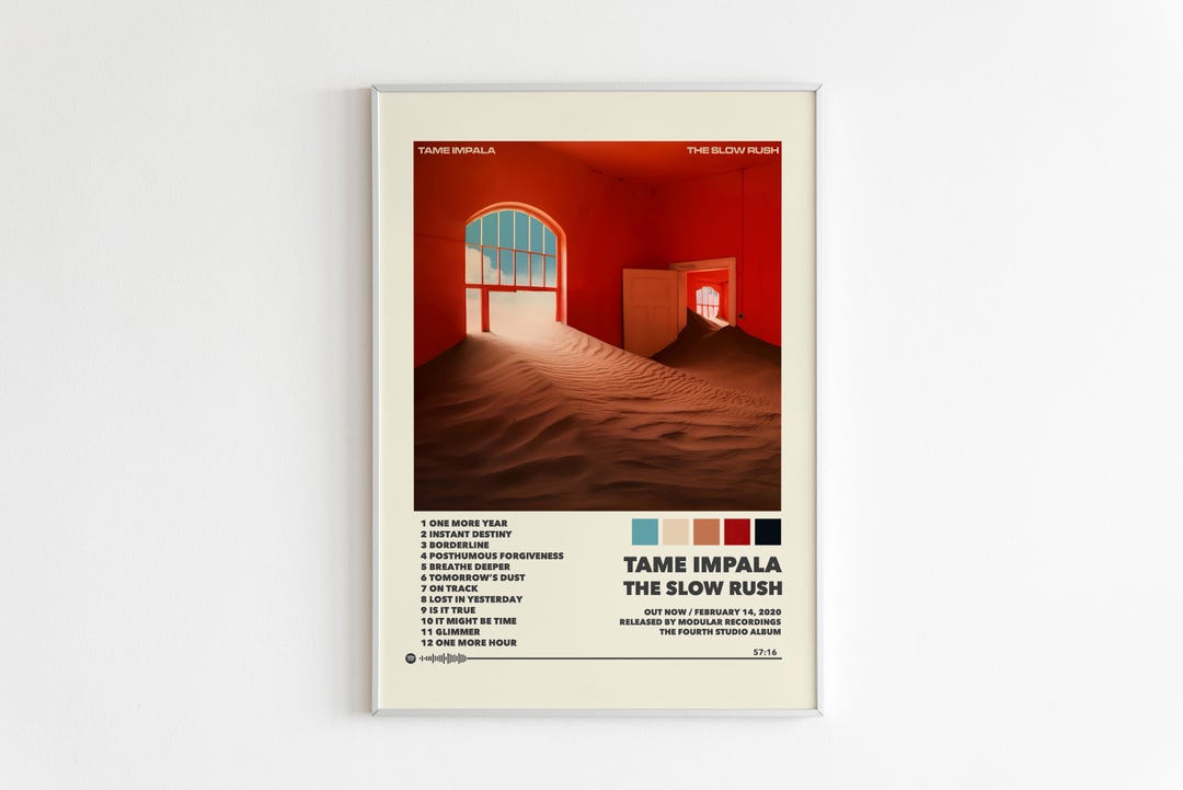 Tame Impala Poster / the Slow Rush Poster / Album Cover / Poster Print ...