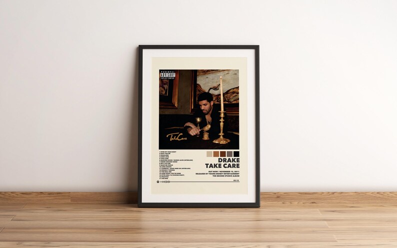 Drake Poster / Take Care Poster, Album Cover Poster Poster Print Wall Art, Custom Poster, Home ...
