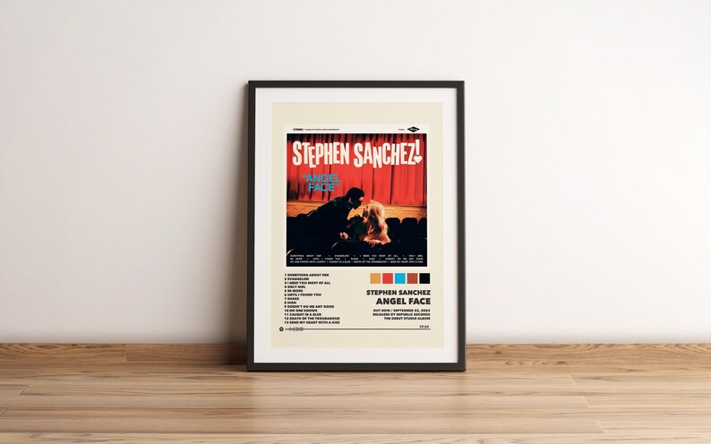 Stephen Sanchez Posters / Angel Face Poster / Album Cover Poster ...