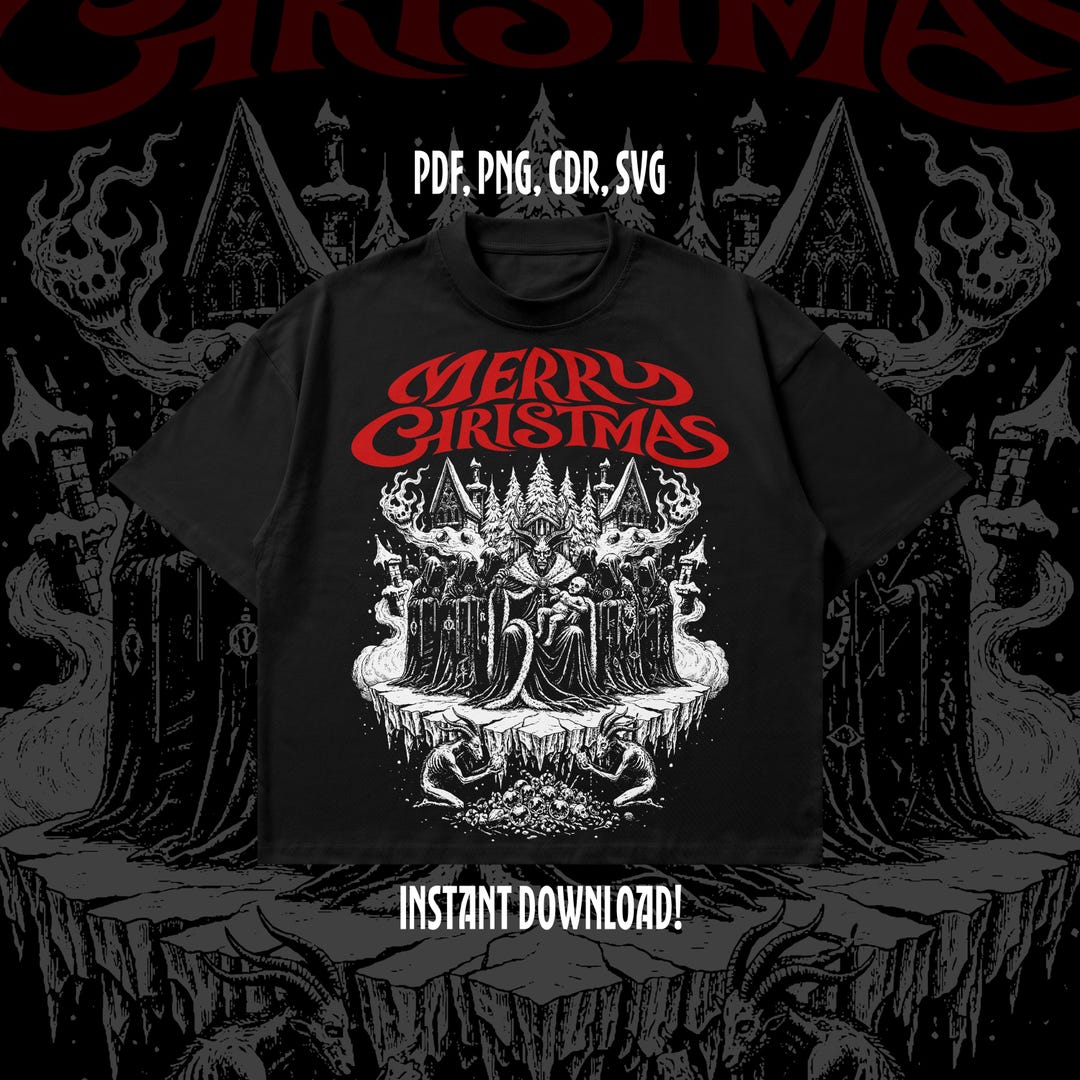 Merry Christmas Infernal Council Art, Dark Christmas Horror ...