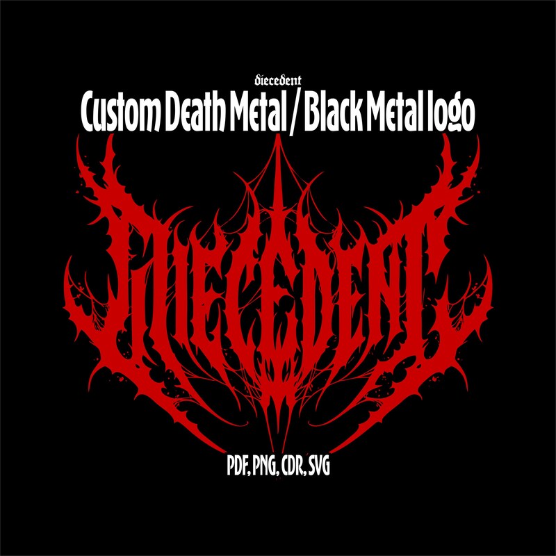Custom Heavy Metal Fonts - Etsy