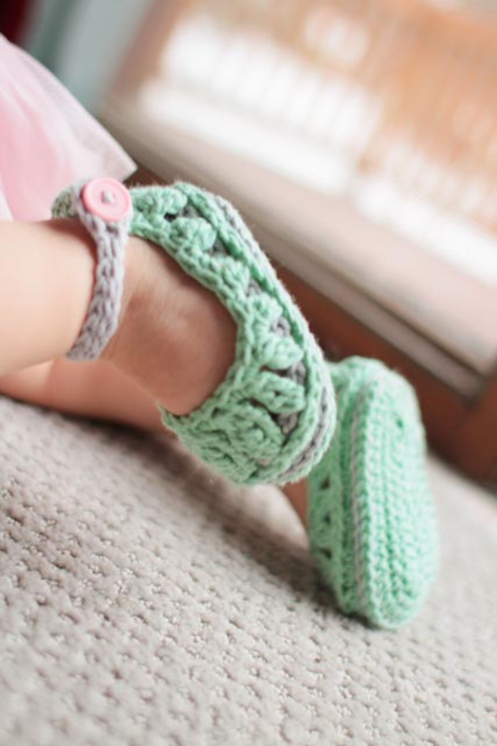 Crochet Baby Booties Pattern Molly Summer Slippers | Etsy