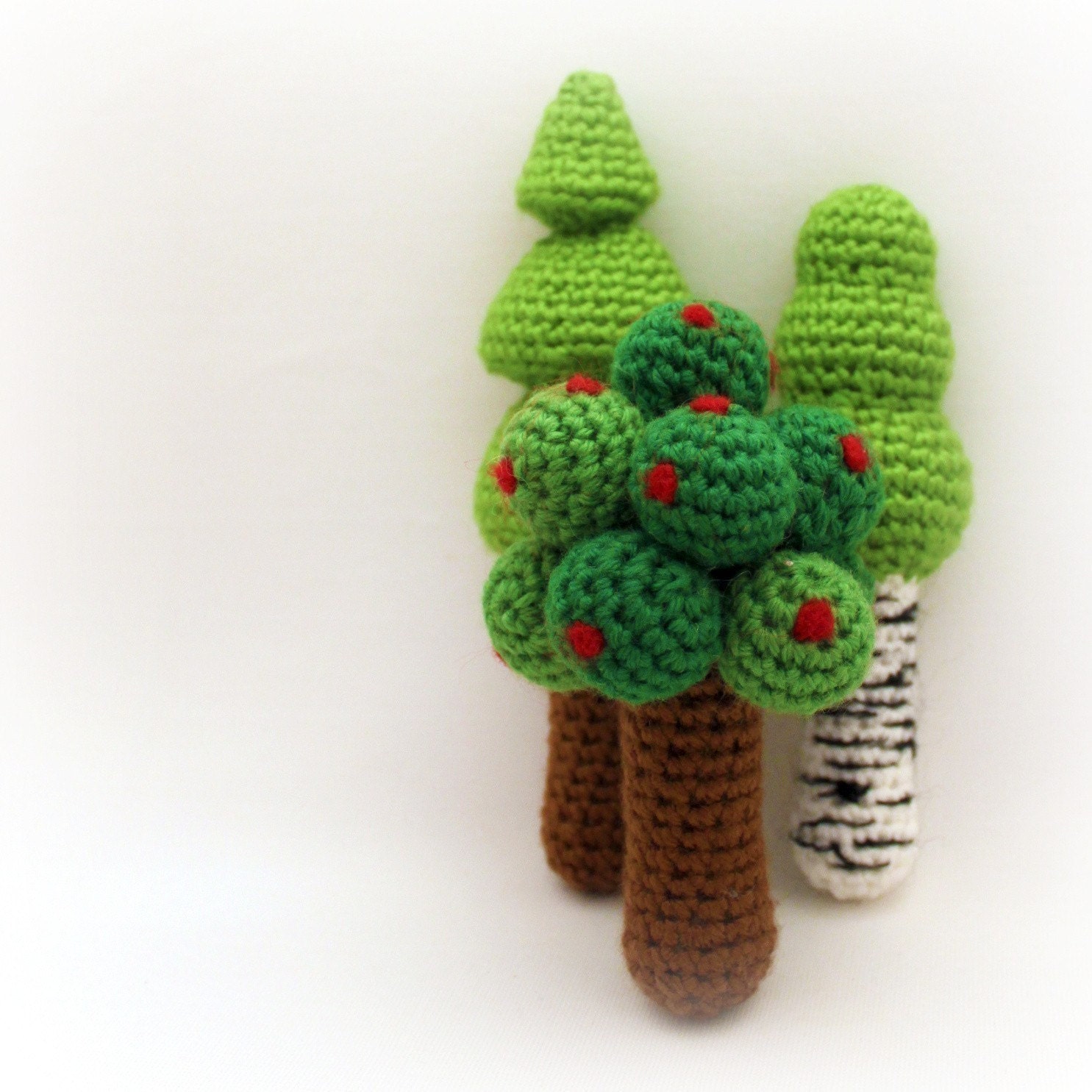 Instant Download Crochet Pattern Three Tree Rattles | Etsy