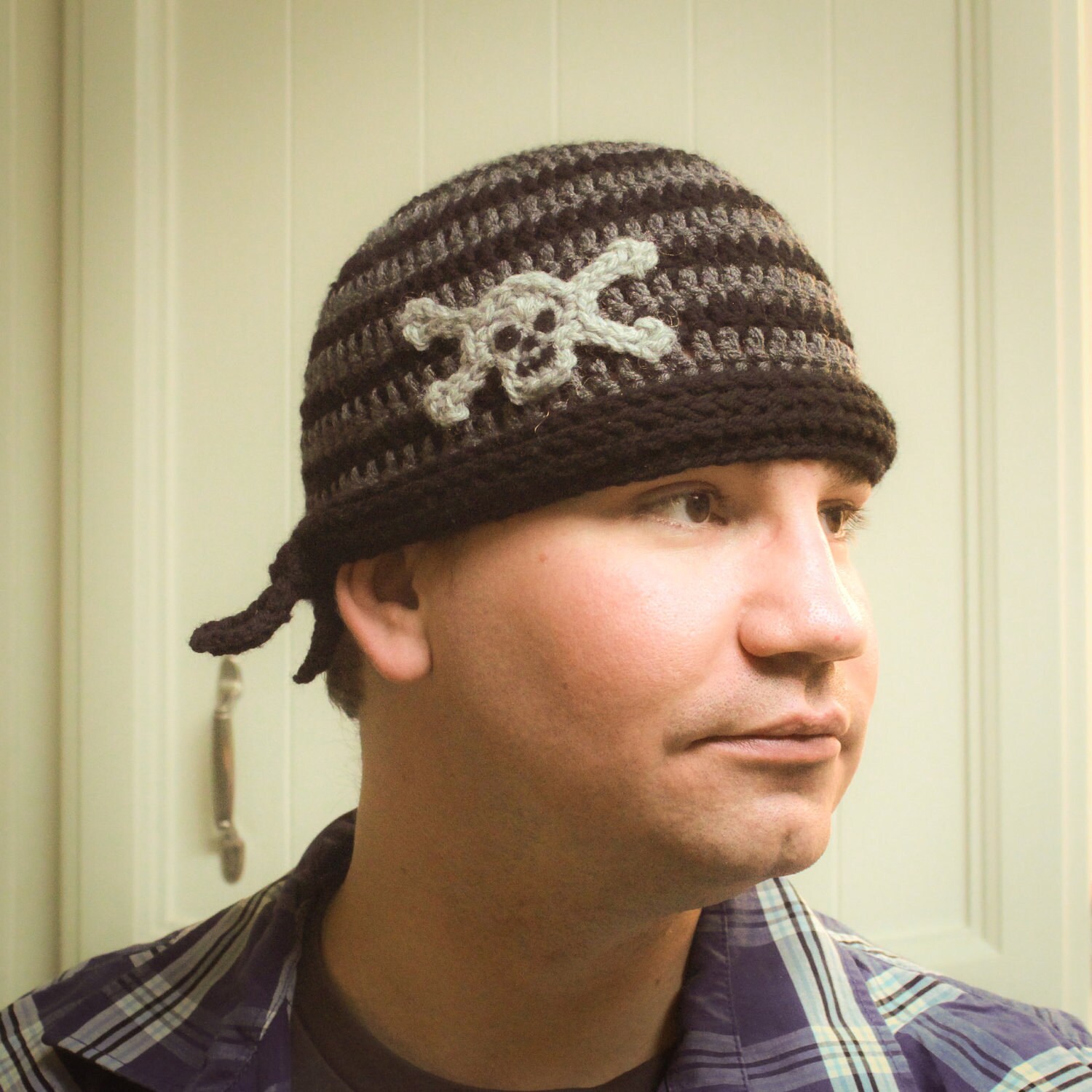 Instant Download Crochet Pattern Chris's Skull Cap | Etsy