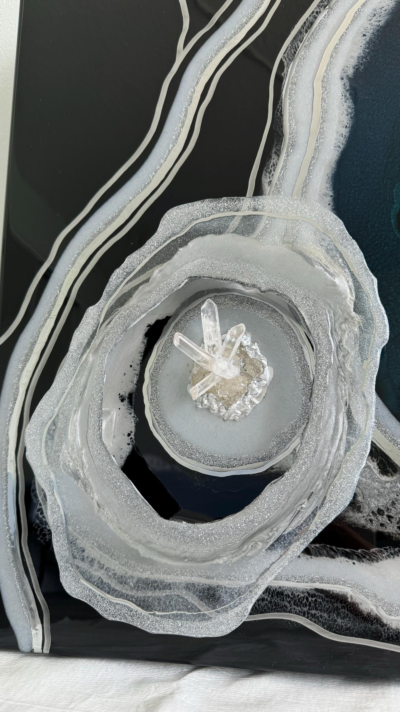 Large Epoxy Resin Wall Art ,modern Large Wall Art, Unique House Warming ...