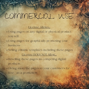 Magic Junk Journal Pages X6 { Commercial Use } Arcane Fantasy ...