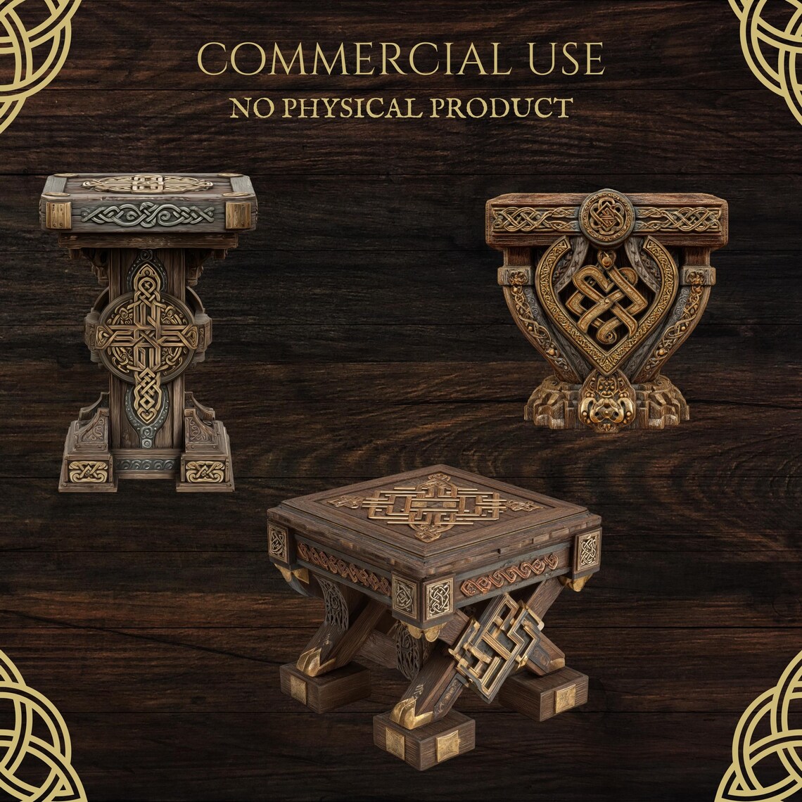 Viking Tables Clipart: Norse Mythology PNG Graphics (commercial Use ...