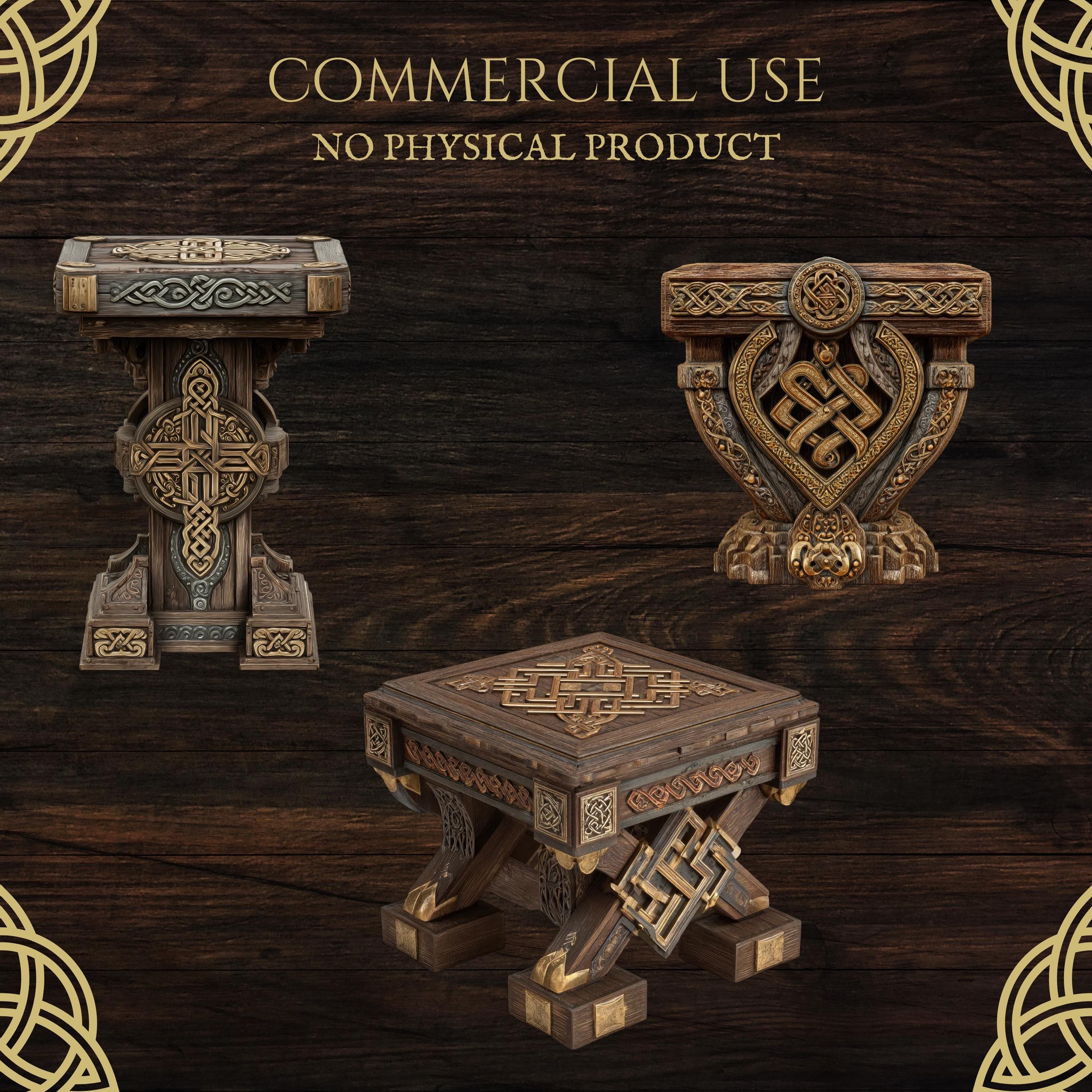 Viking Tables Clipart: Norse Mythology PNG Graphics (commercial Use ...