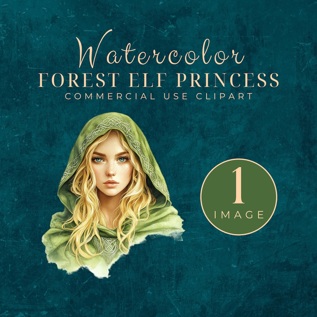 Forest Elf Clipart Commercial Use Elven Celtic Princess Cottagecore ...