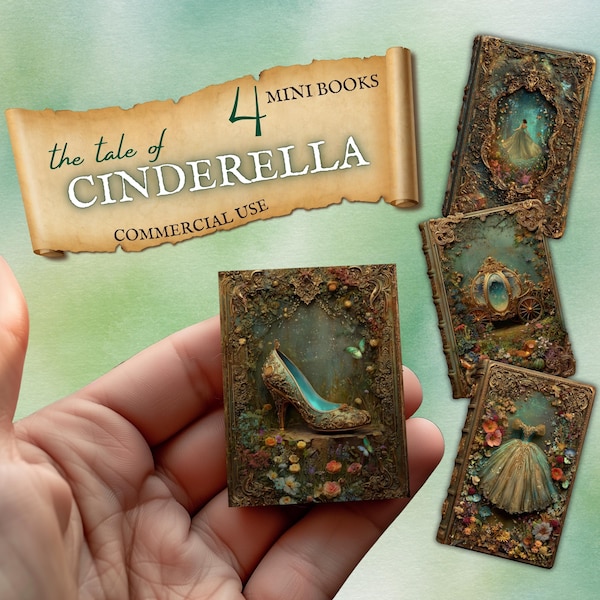 Cinderella Book Cover - Etsy