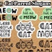 Cat Parent Slogans and Sayings Large Digital SVG + PDF Sticker or ...