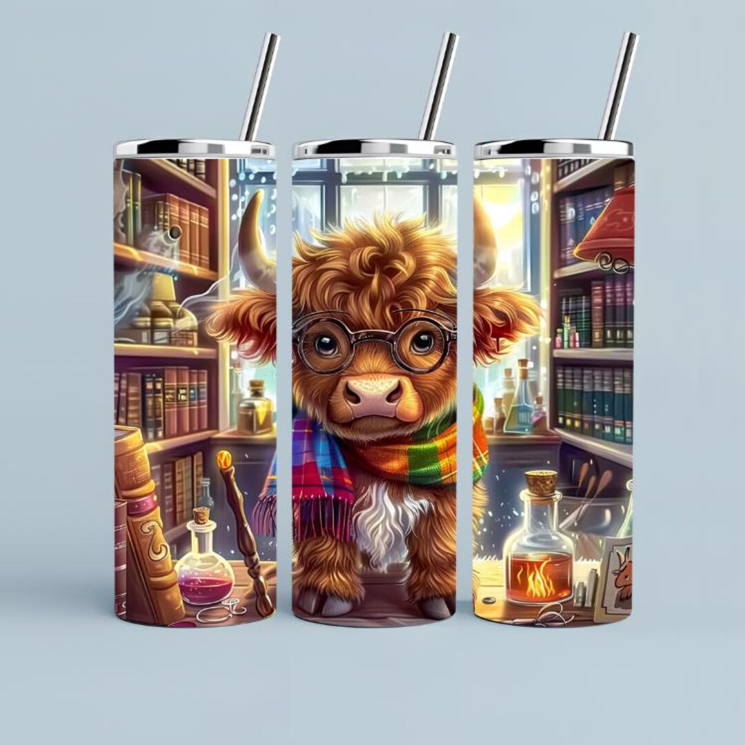 Highland Wizard Cow 20oz Tumbler - Etsy