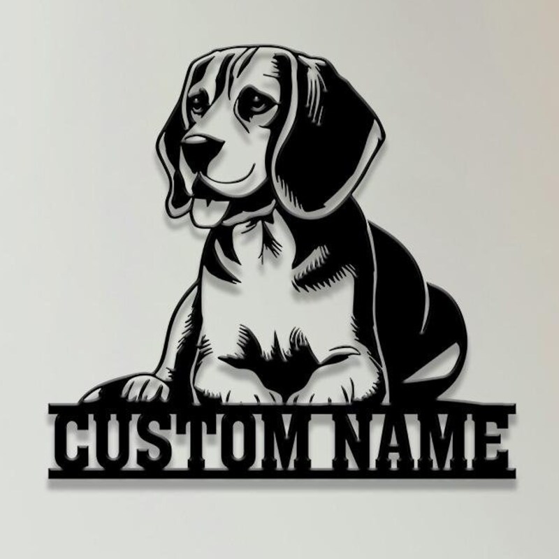Beagle Metal Art - Etsy